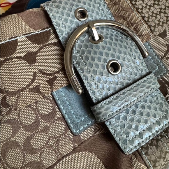 Coach | Bags | Authentic Coach Purse Multi Monogram Print With Pale ...